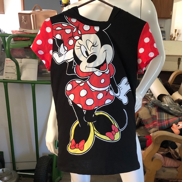 Disney | Shirts & Tops | Minnie Mouse Hooded Top | Poshmark